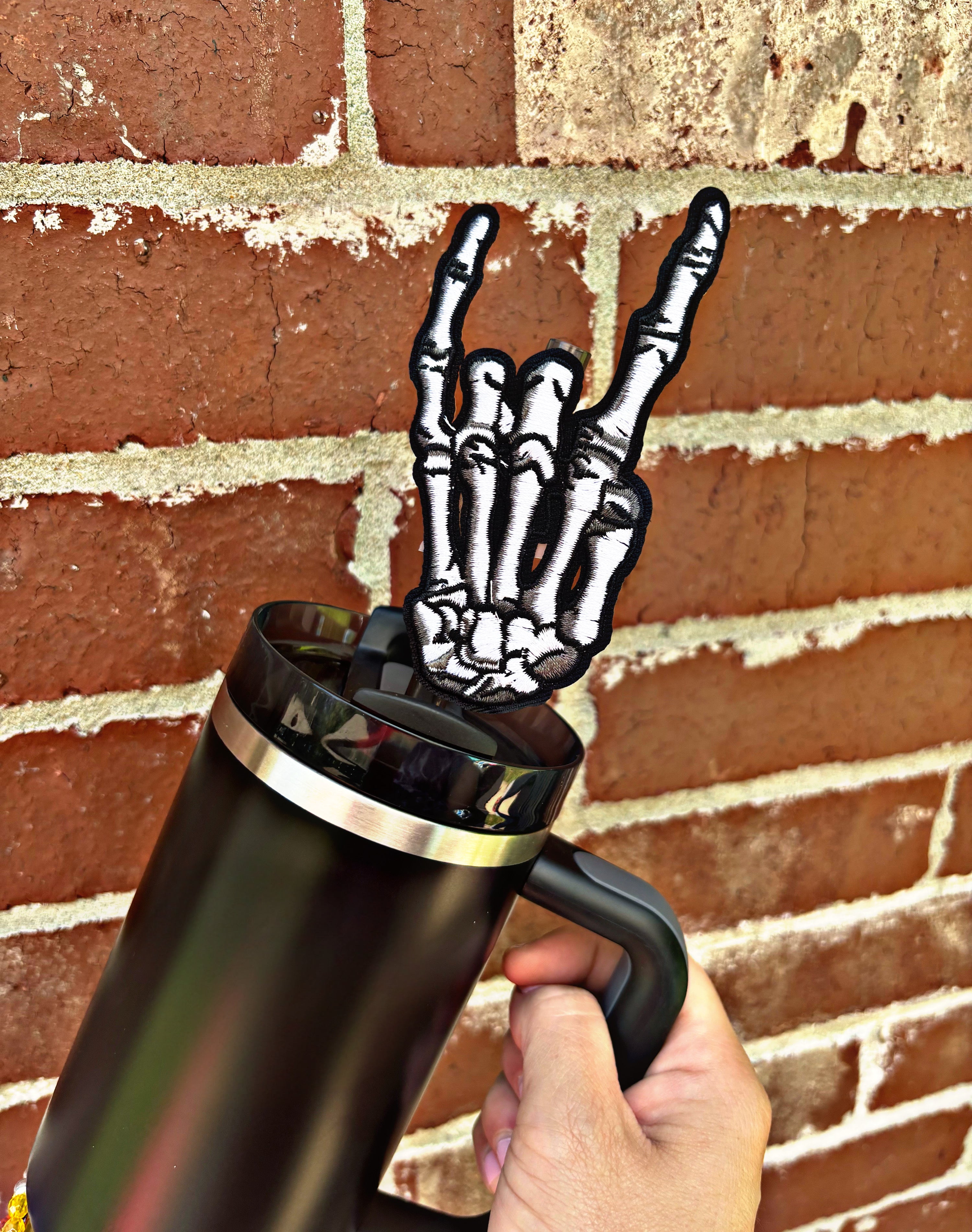 Skeleton Topper Straw Topper – Poppy Loves Co