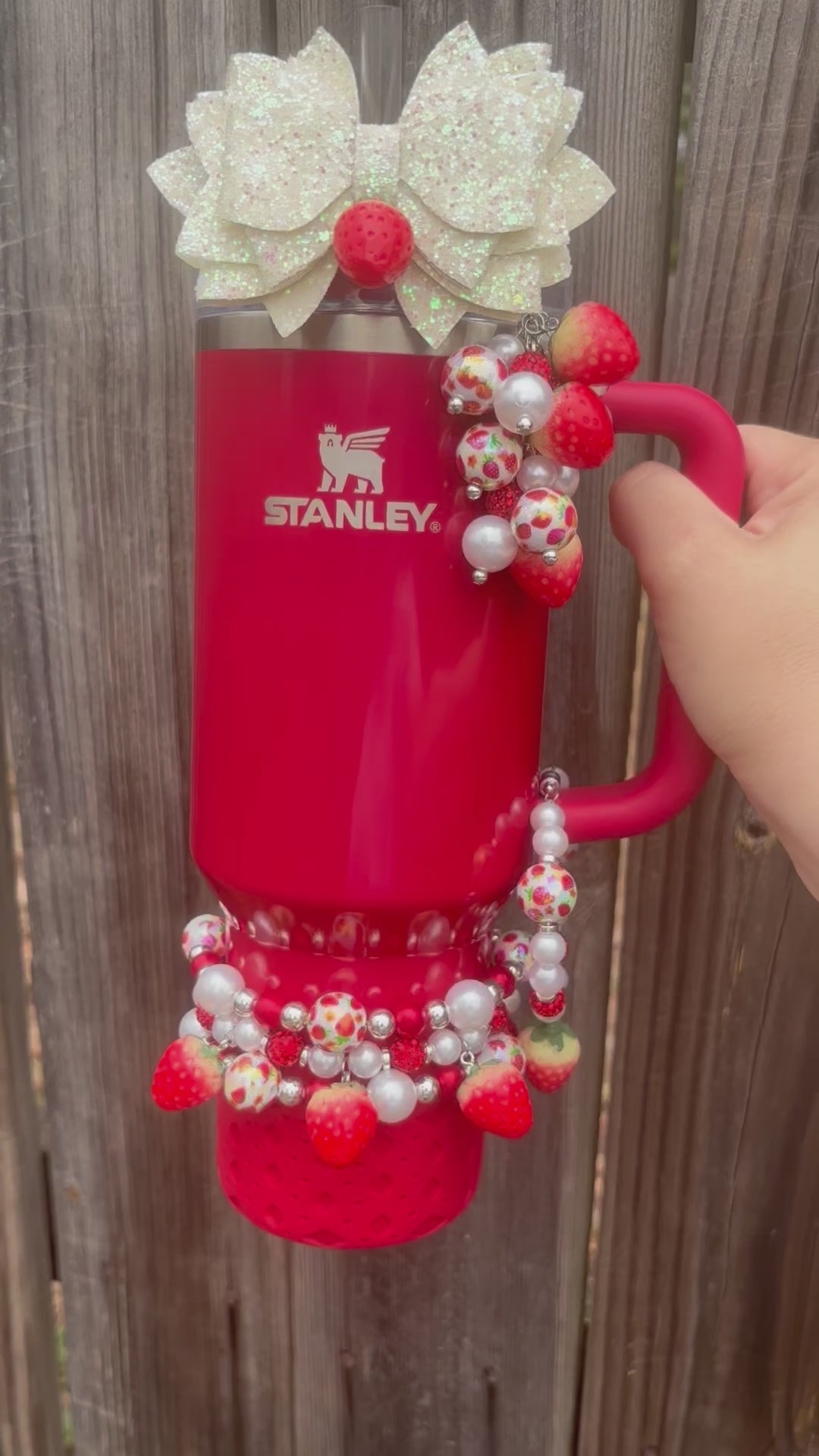 Strawberry Daze Straw Topper Dangle Charm – Poppy Loves Co